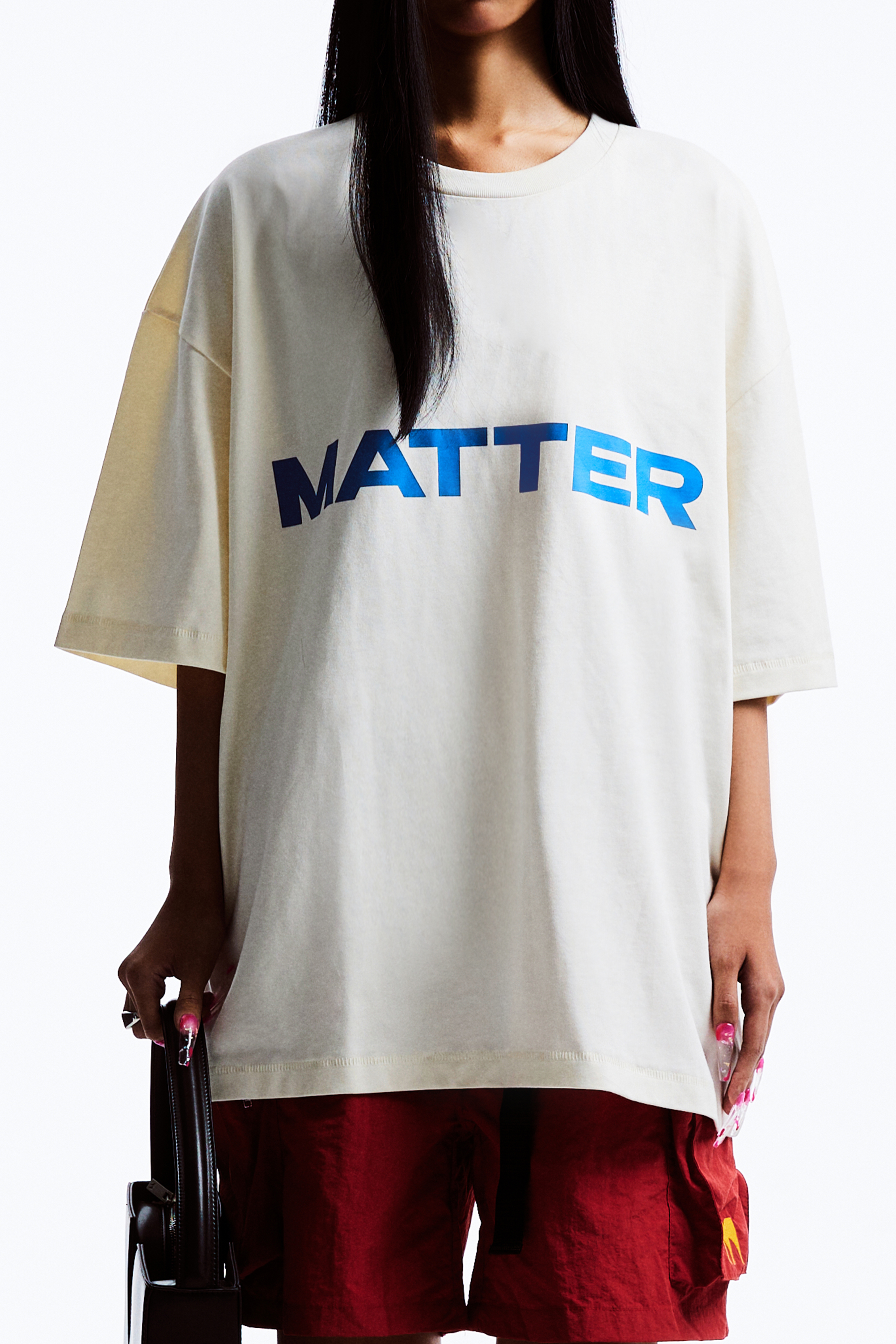Matter Makers Oversized Tee : Cream | MATTER MAKERS